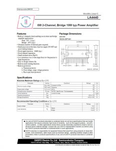 IC LA4440: Sơ đồ chân, thông số kỹ thuật và ứng dụng – Điện tử sáng tạo VN