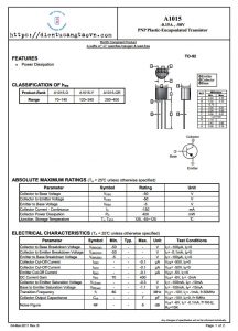 Tìm hiểu Transistor A1015 là gì? Sơ đồ chân, thông số kỹ thuật và ứng ...