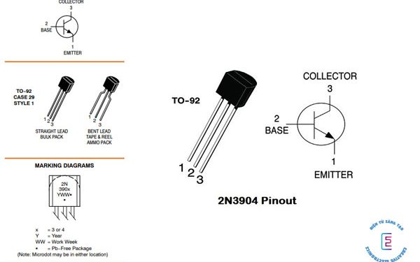 2N3904 là gì? Sơ đồ chân, thông số kỹ thuật và ứng dụng thực tế – Điện ...
